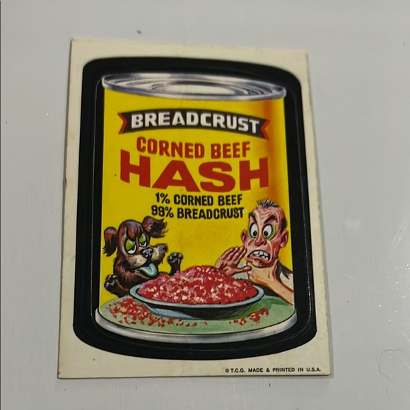 Other | Vintage Redcrest Corned Beef Hash Wacky Packs Sticker Card ...
